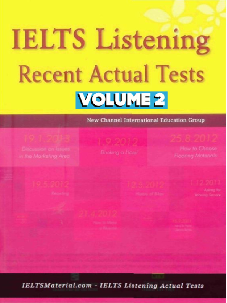 Ielts Listening Recent Actual Test Volume 2 | PDF | Amber