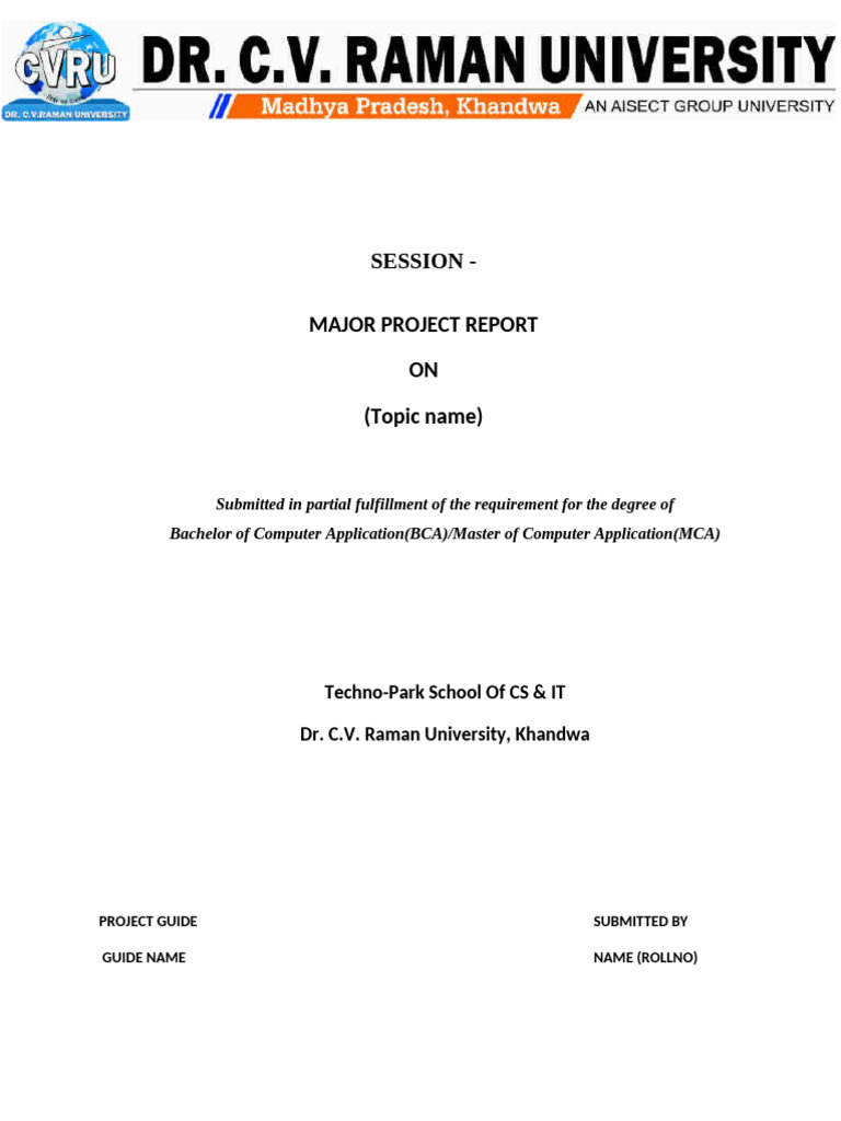 Major Project Format (1) | PDF | Computing