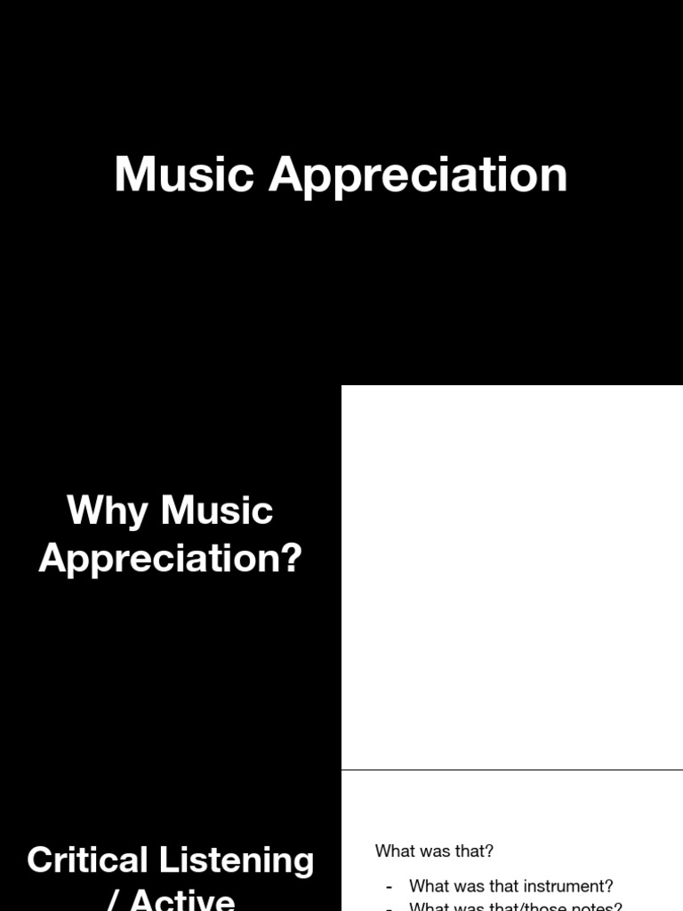 Intro To Music Appreciation Music and Emotions - Skill Vs Feeling | PDF ...