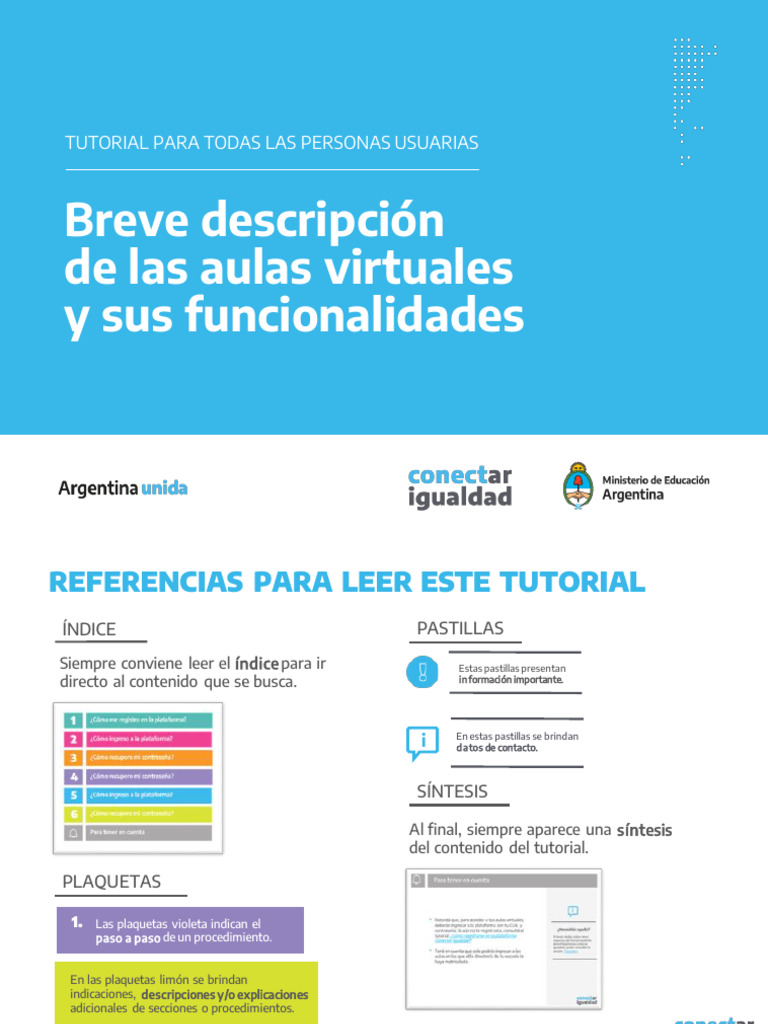 Breve Descripcion de Las Aulas Virtuales y Sus Funcionalidades Todas ...