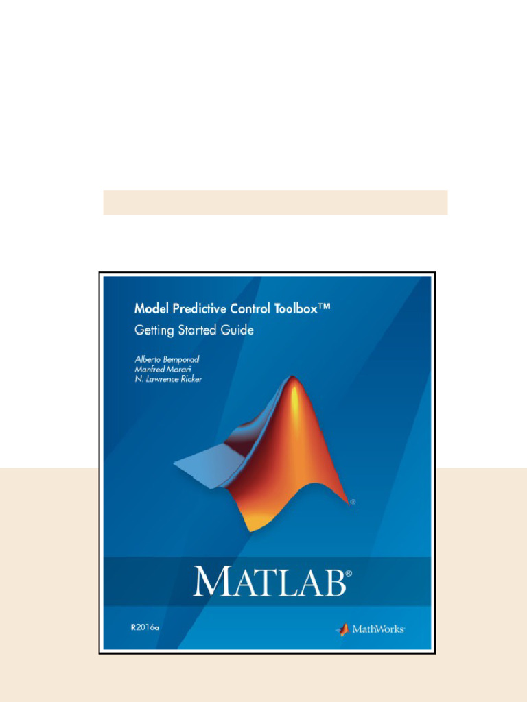 Matlab Model Predictive Control Toolbox Documentation Full Access | PDF ...