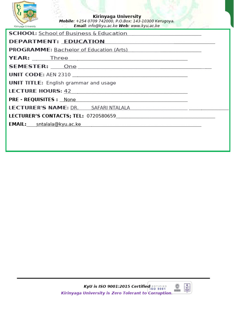 ENGLISH SEMANTICS AND PRAGMATICS COURSE OUTLINE | PDF | Semantics ...