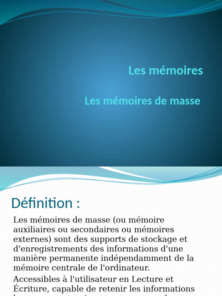 Cours ATSI | PDF | Mémoire (informatique) | Disque dur
