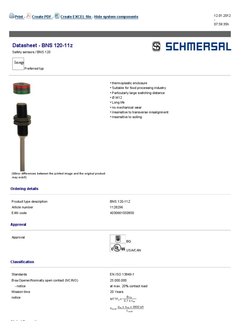 Datasheet 1128296 BNS120-11z 1212012-75936 | PDF | Switch ...