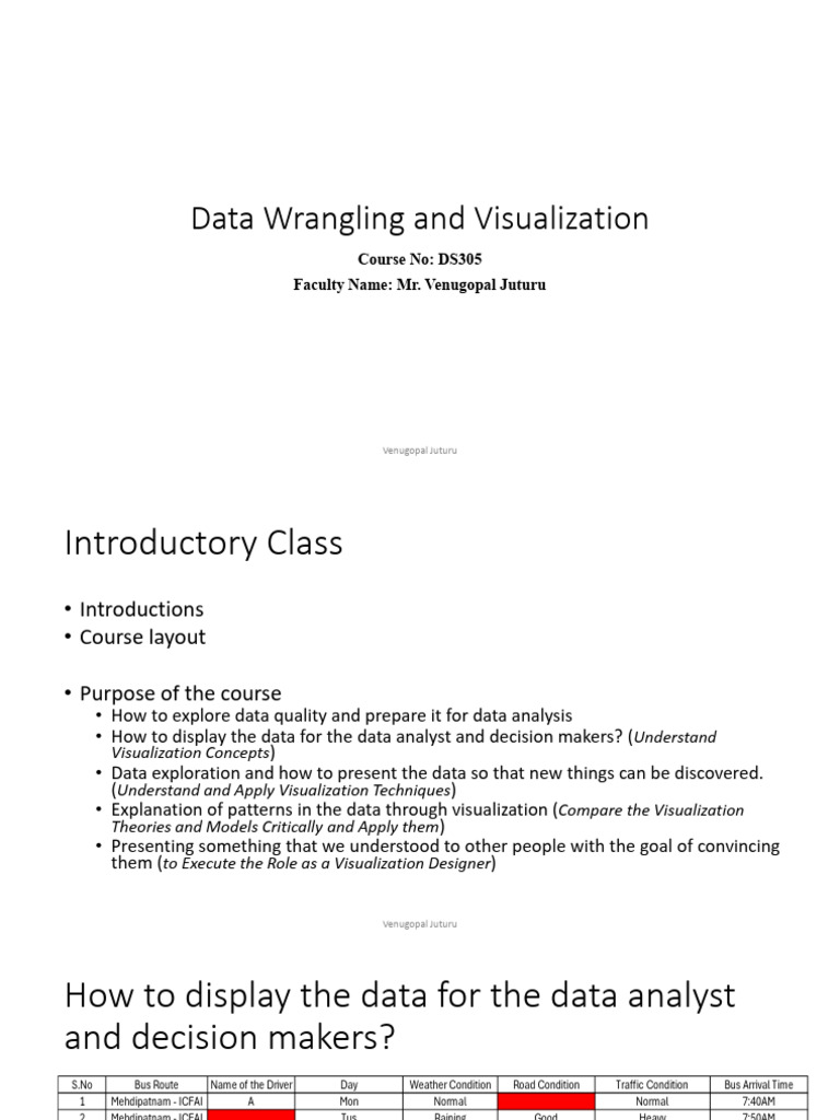 DWV Class Notes - Full Course V0.3 | PDF | Outlier | Mean