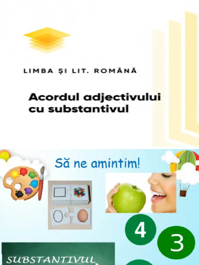 Adjectivul | PDF
