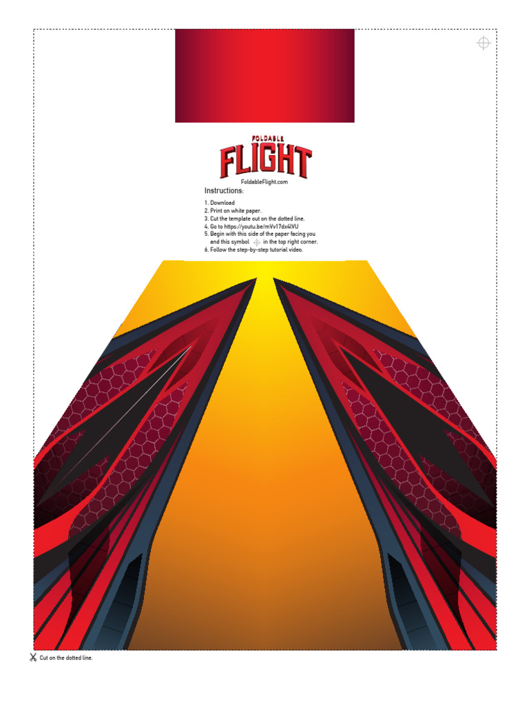 Printable Foldable Flight Template | PDF