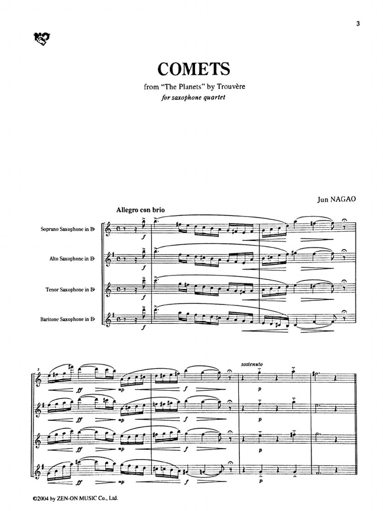 Comets Score | PDF