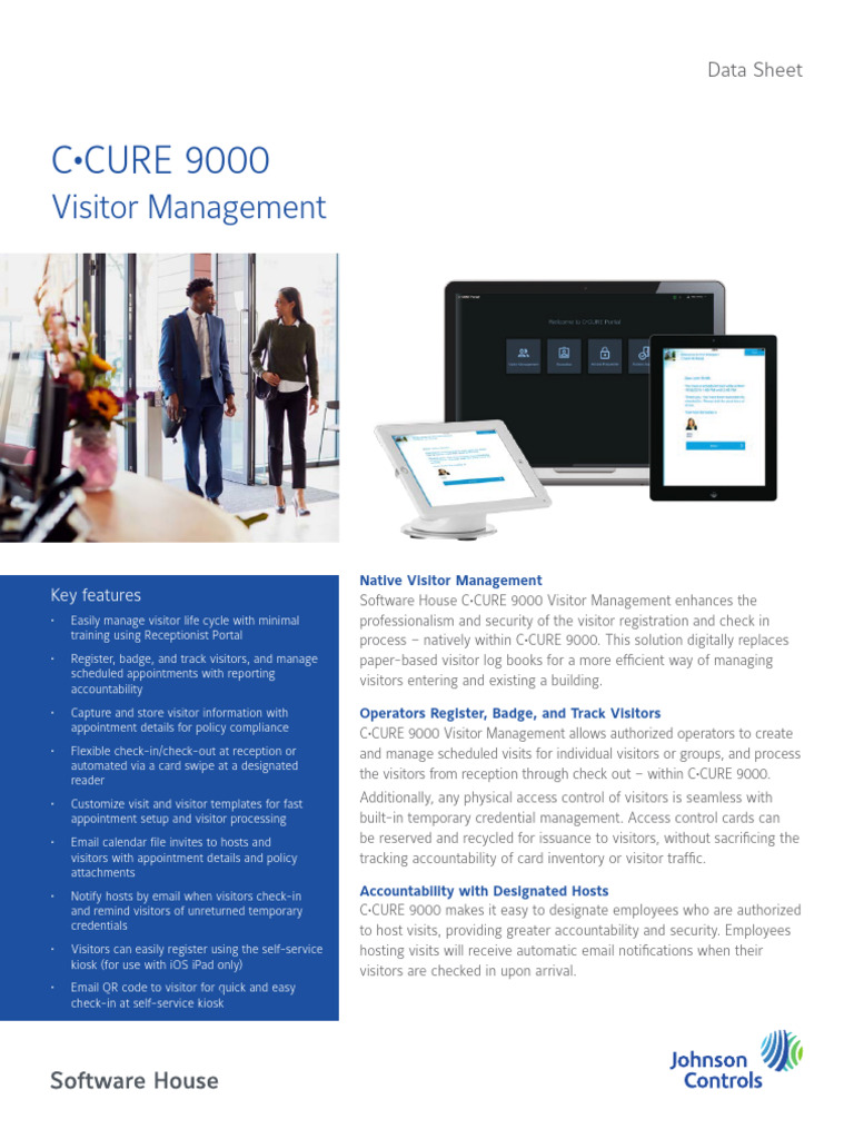 CCURE-9000-Visitor-management Ds r06 Hs en 1 | PDF | Access Control ...