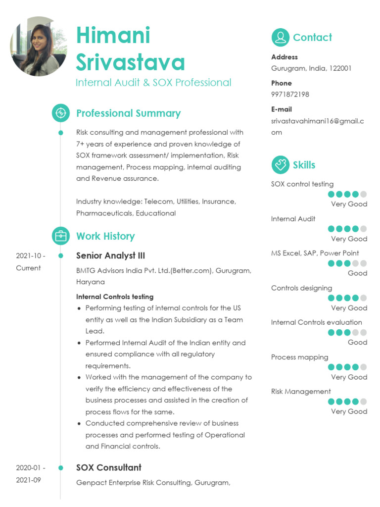 Internal Audit & SOX Expertise Profile | PDF | Internal Audit | Audit