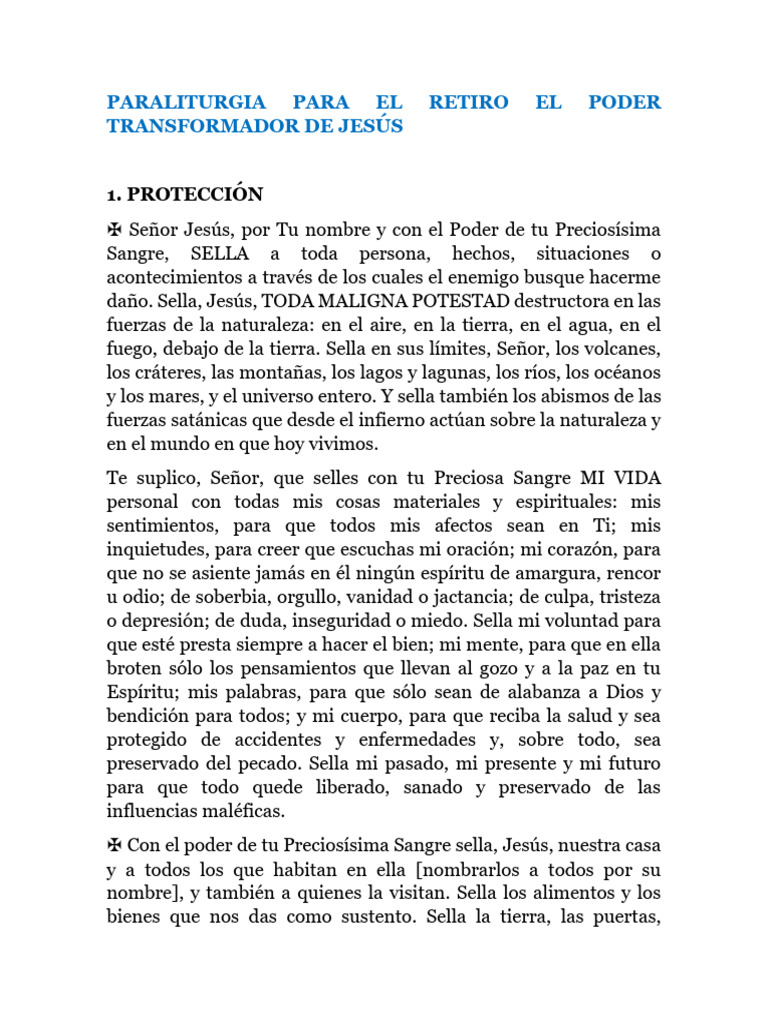 RETIRO EL PODER TRANSFORMADOR DE JESÚS | PDF | Pecado | Oración