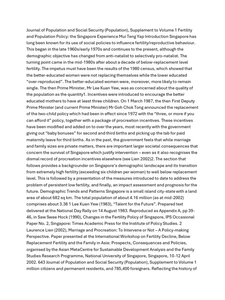 Document (18) | PDF | Total Fertility Rate | Parental Leave