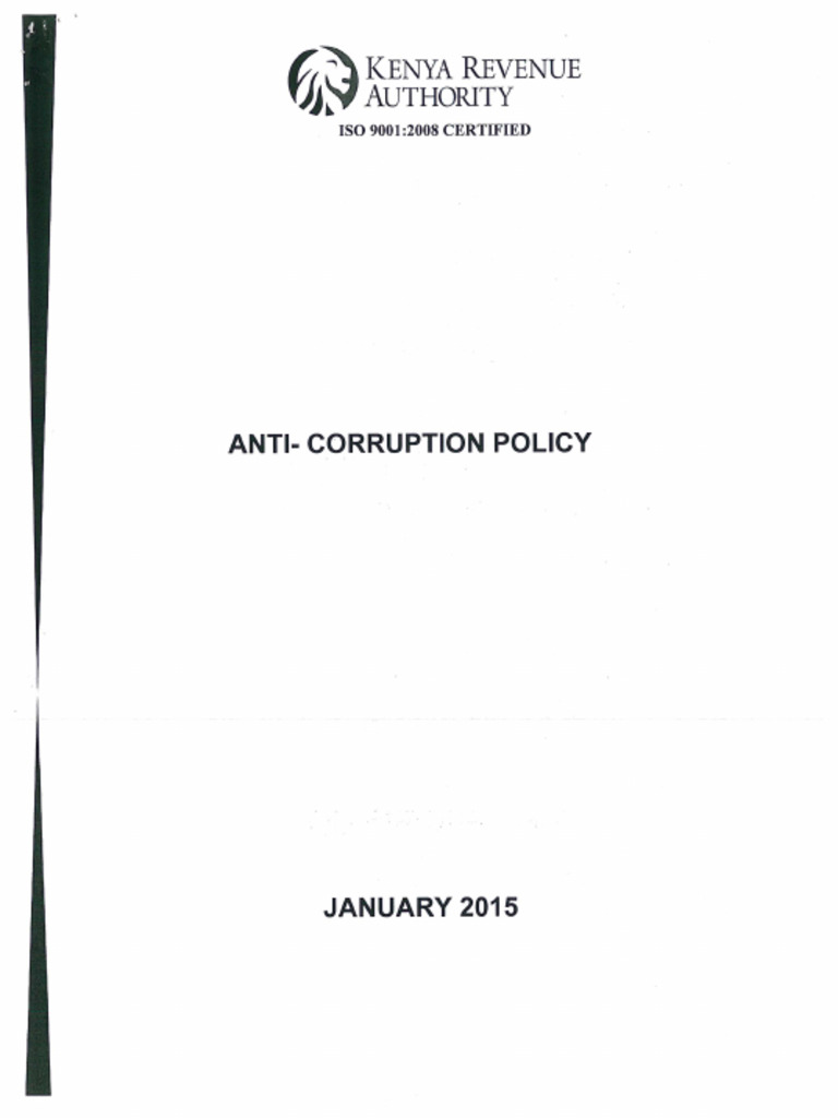 Anti Corruption Policy | PDF