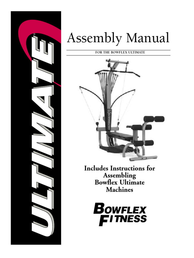 Bowflex Ultimate Assembly Guide | PDF | Screw | Nut (Hardware)