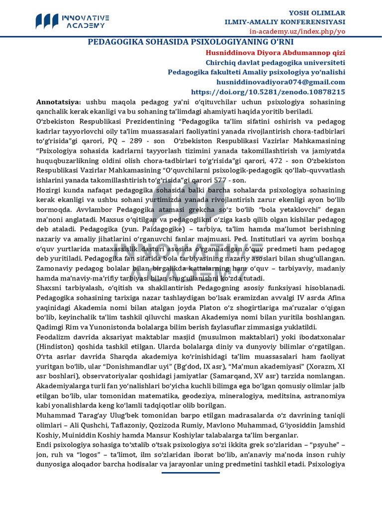 Yosh Olimlar 0808 | PDF