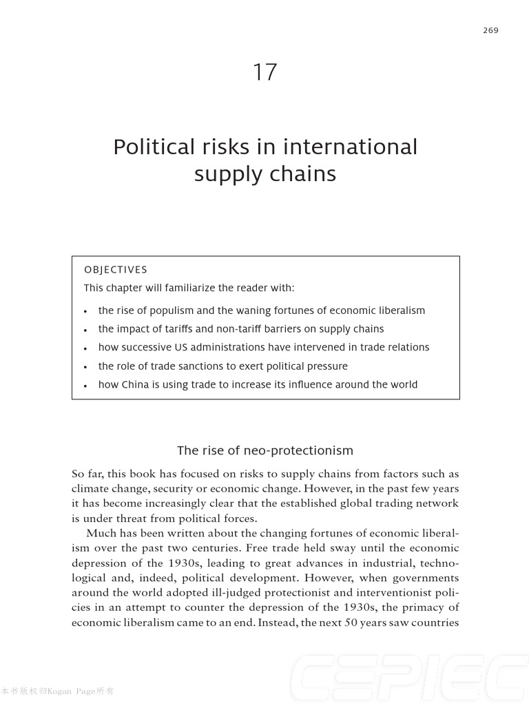 Political risks in international -Primary_Supply Chain Risk Management ...