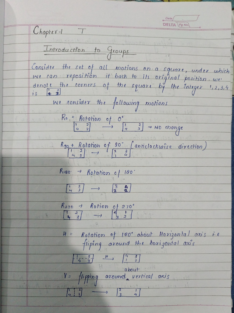 Group Theory Complete Notes | PDF