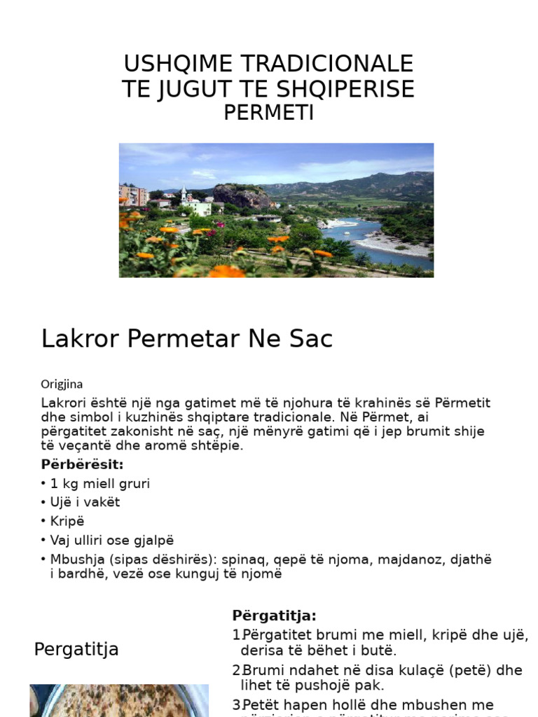 Ushqime Tradicionale | PDF
