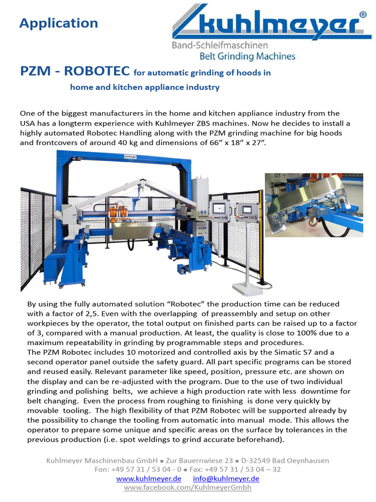Automated Grinding Solutions for Appliances | PDF | Grinding (Abrasive ...