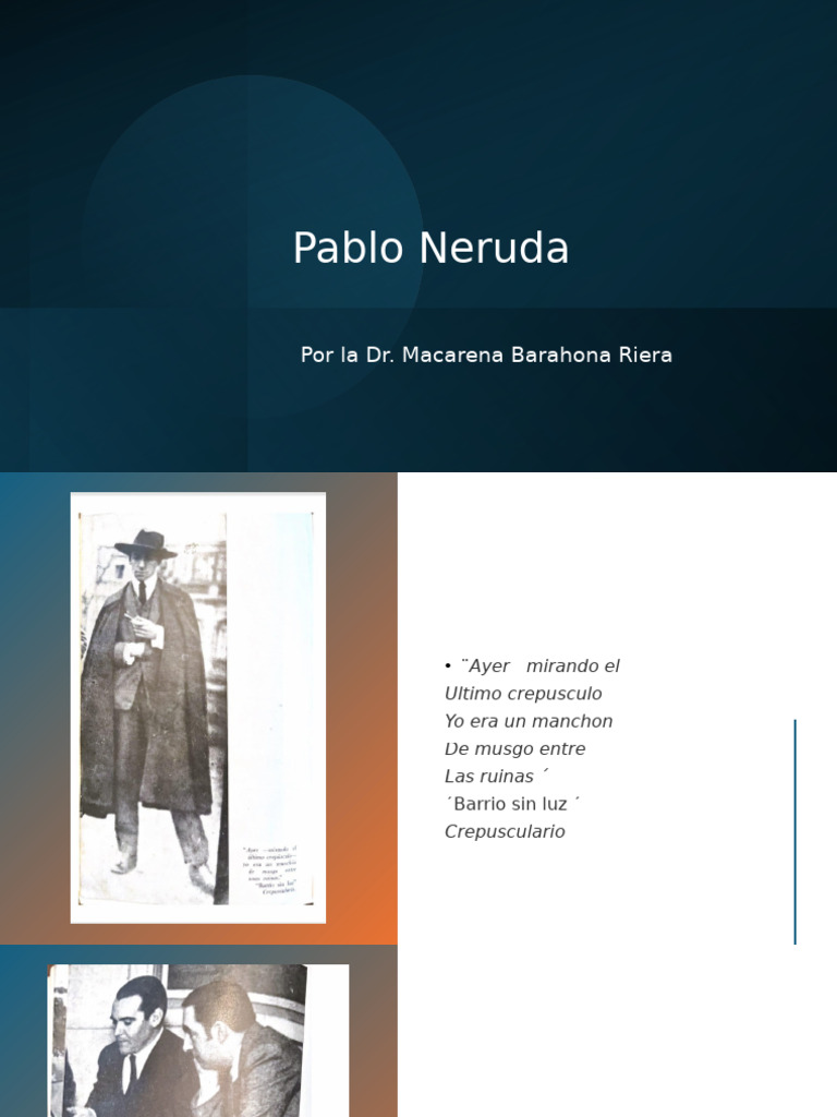 Pablo Neruda y García Lorca: Poesía y Luz | PDF