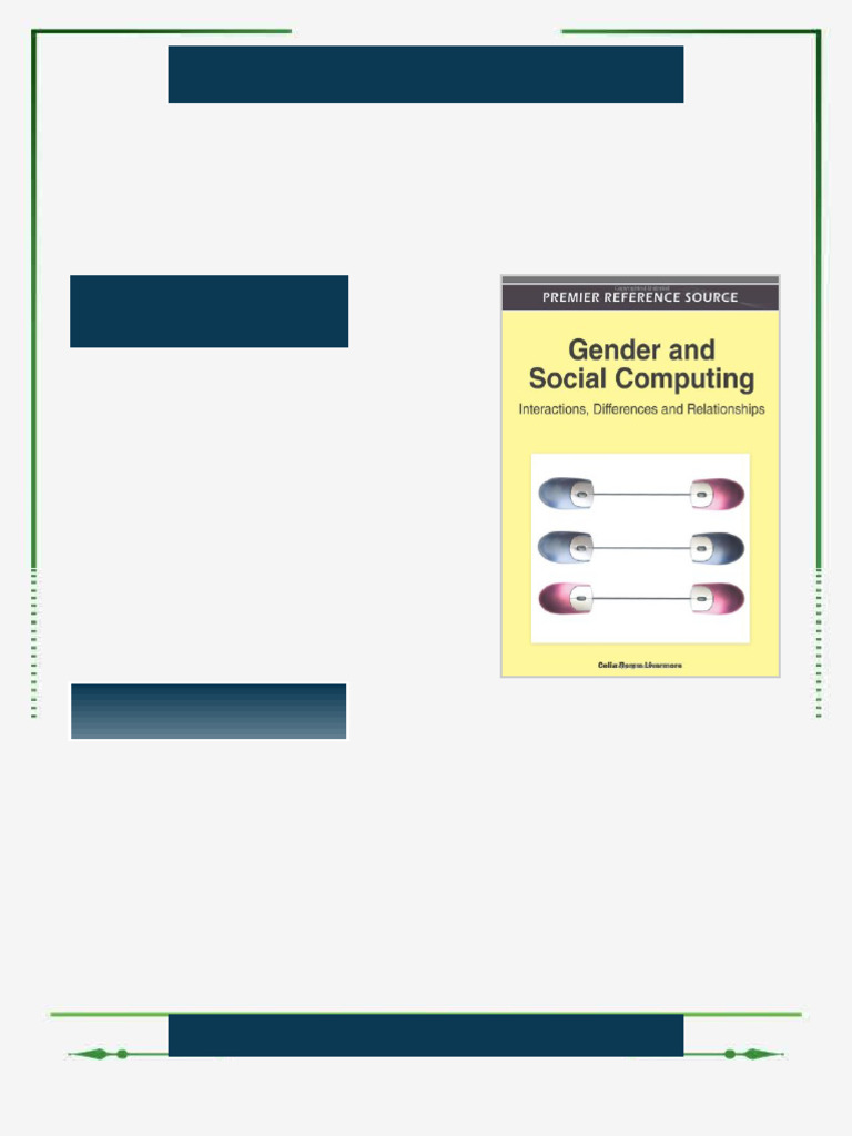 Gender and Social Computing Interactions Differences and Relationships ...