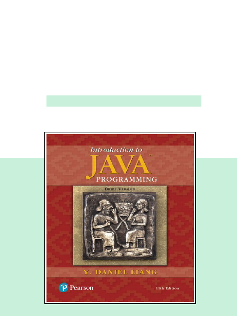 Solution Manual for Introduction to Java Programming, Brief Version ...