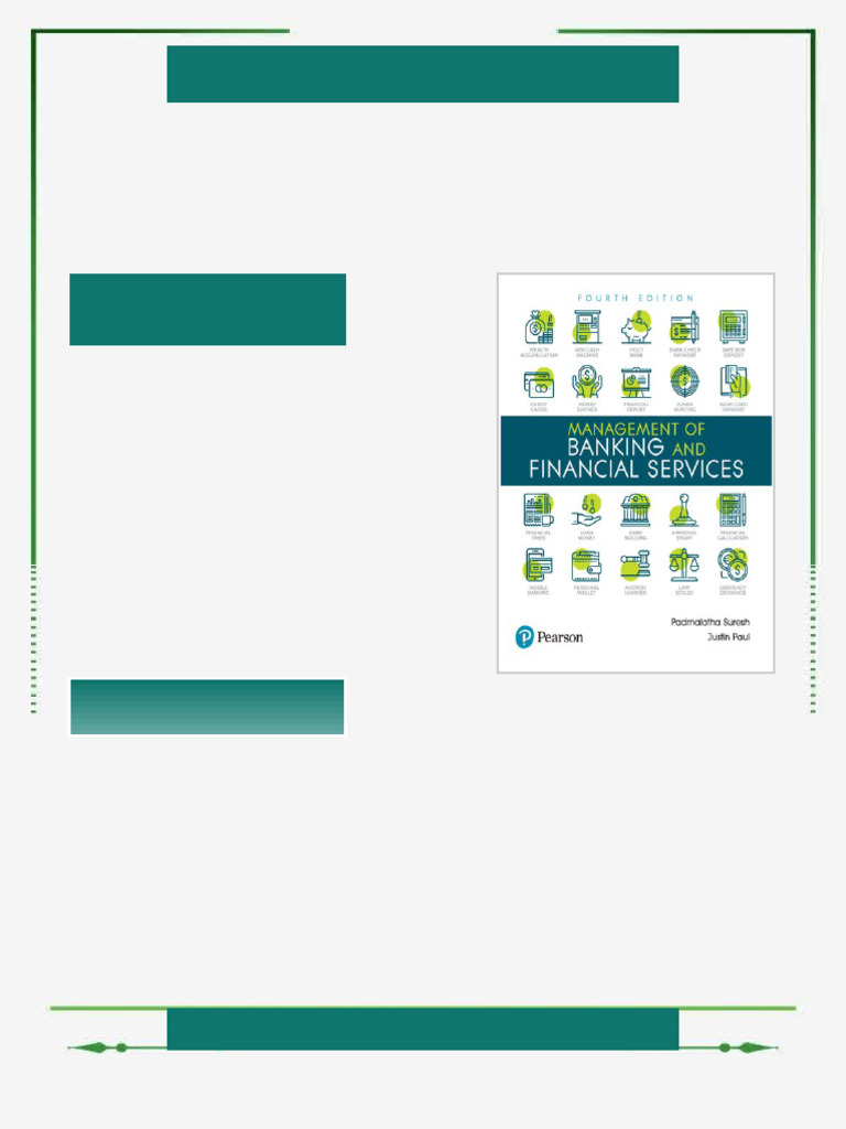 Management Of Banking And Financial Services 4th Edition Padmalatha ...