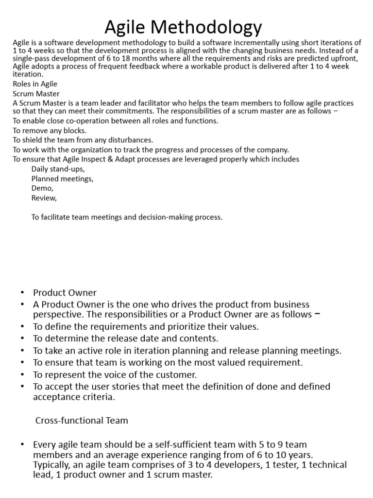 Understanding Agile Methodology and RAD Model | PDF | Agile Software ...
