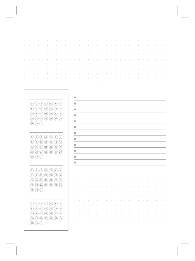 Month Overview | PDF
