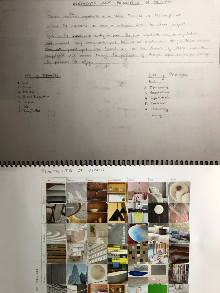 Assessment 8 - Elements and Principles Grid | PDF
