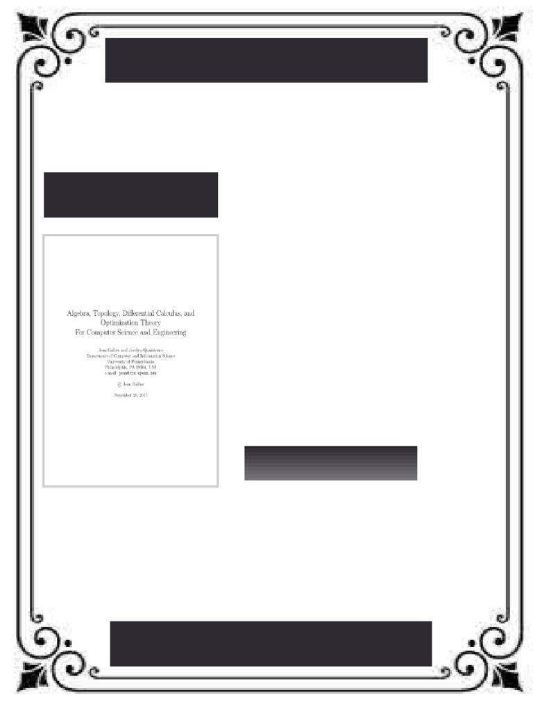 Algebra Topology Differential Calculus and Optimization Theory For ...