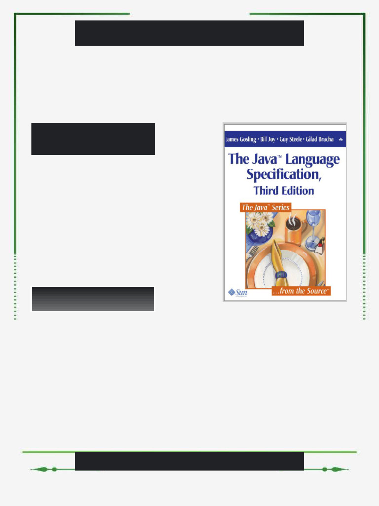 The Java Language Specification Third Edition James Gosling ebook all ...