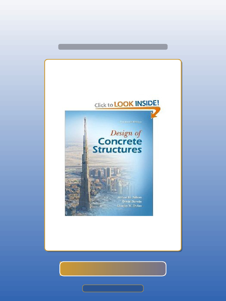 Test Bank for Solution Manual for Design of Concrete Structures Nilson ...