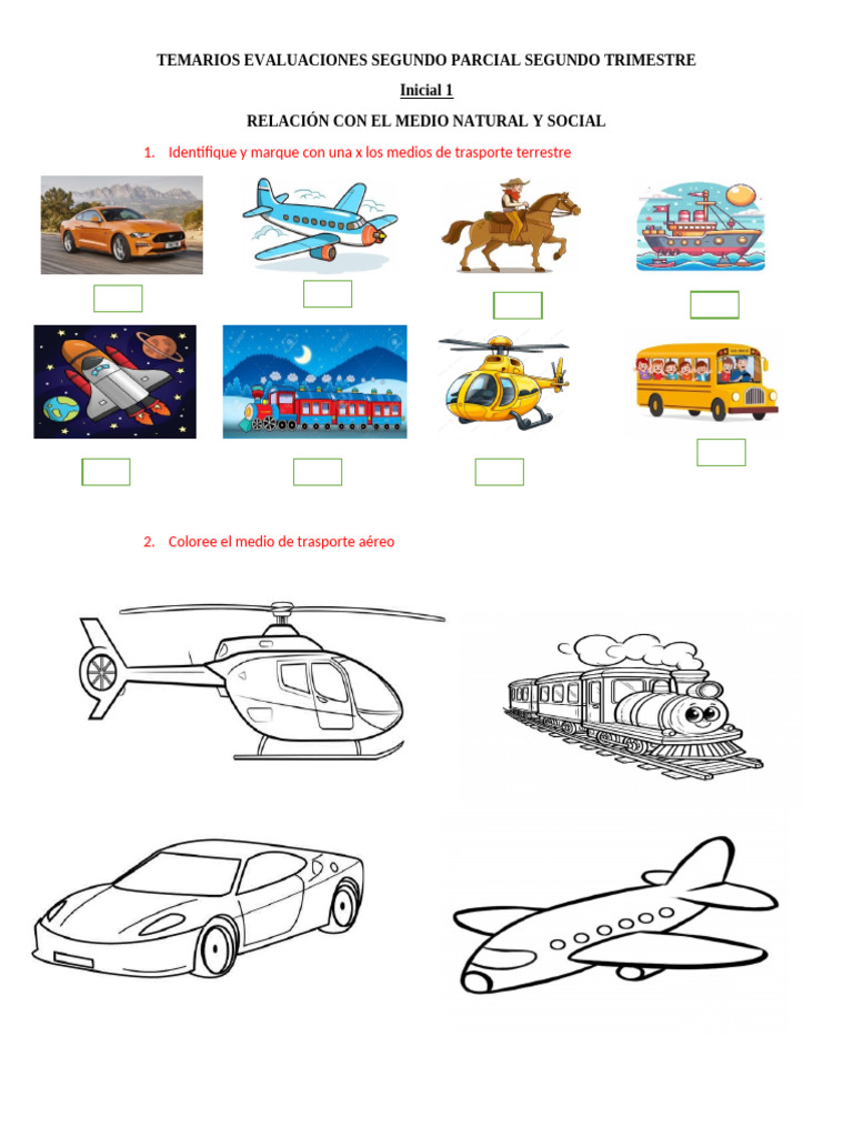 Temarios Evaluaciones Segundo Parcial Segundo Trimestre Emilio | PDF