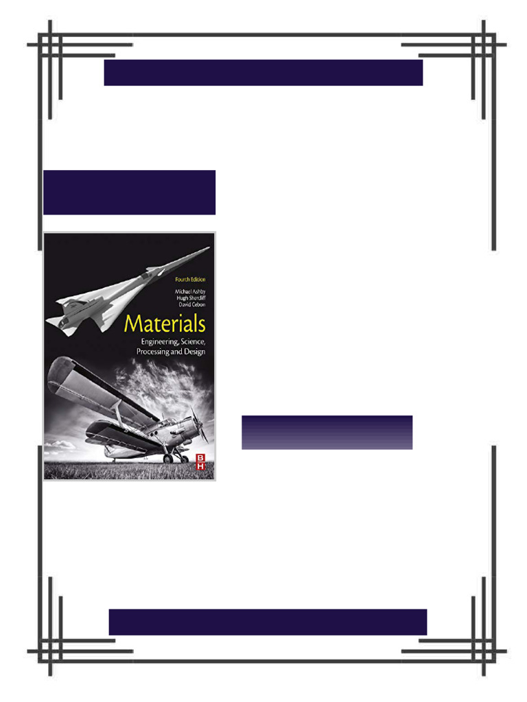 Materials Engineering Science Processing and Design 4th Edition Michael ...