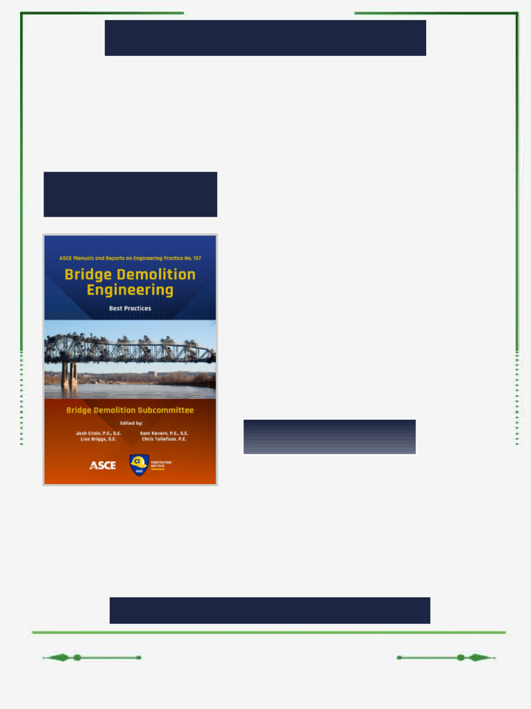 Bridge Demolition Engineering Best Practices 1st Edition Bridge ...