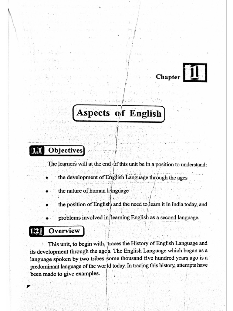 Aspects of English | PDF