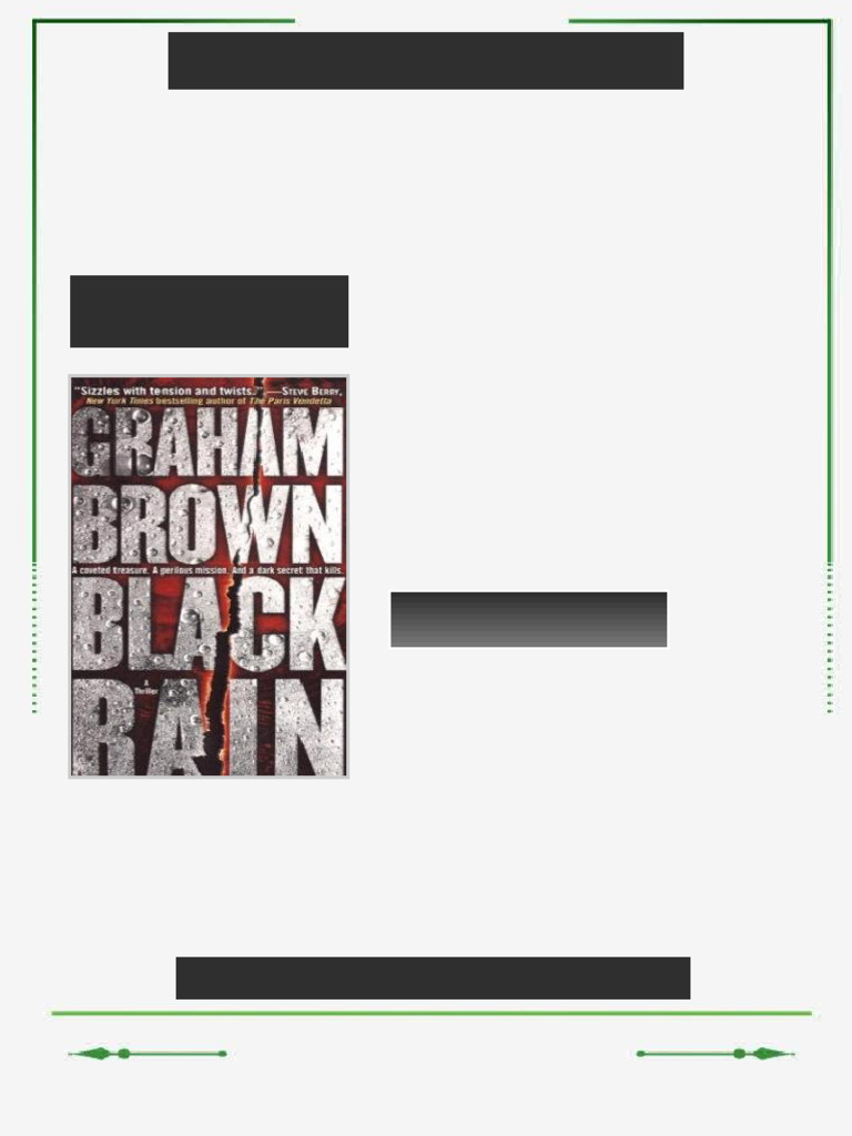 Black Rain A Thriller Graham Brown ebook all formats available | PDF