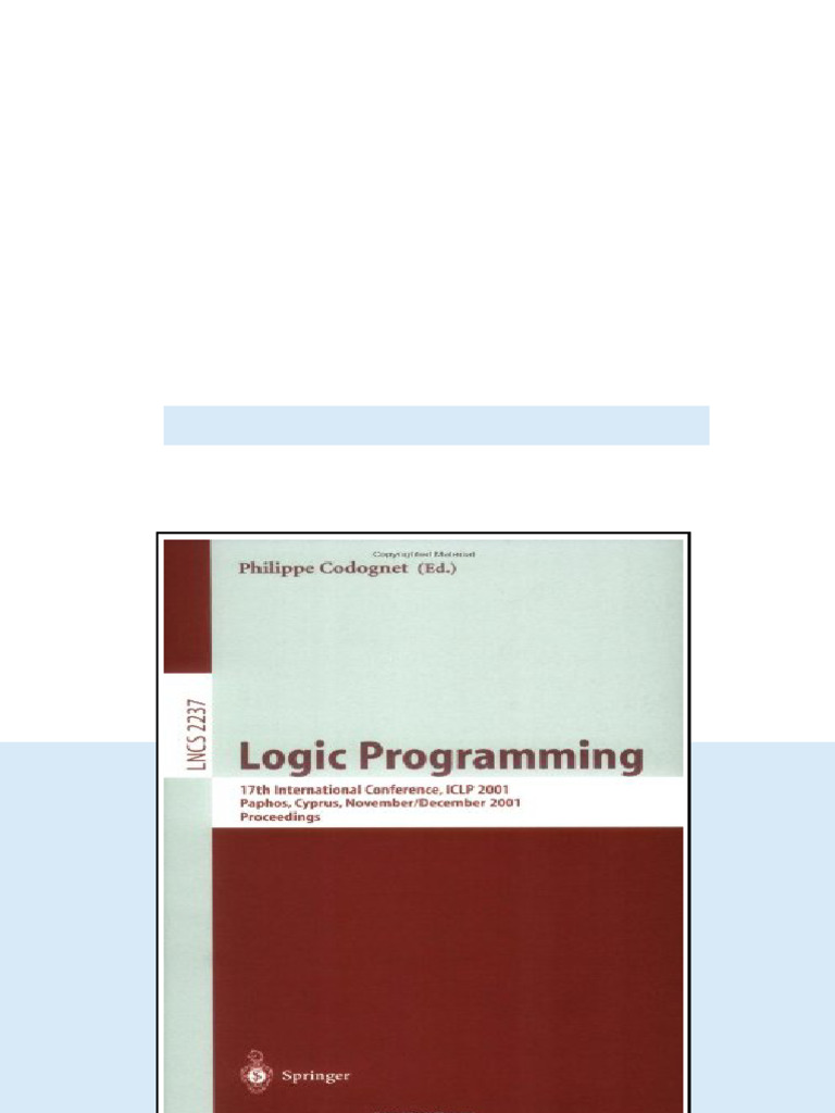 Logic Programming 19th International Conference Iclp 2003 Mumbai India December 913 2003 ...