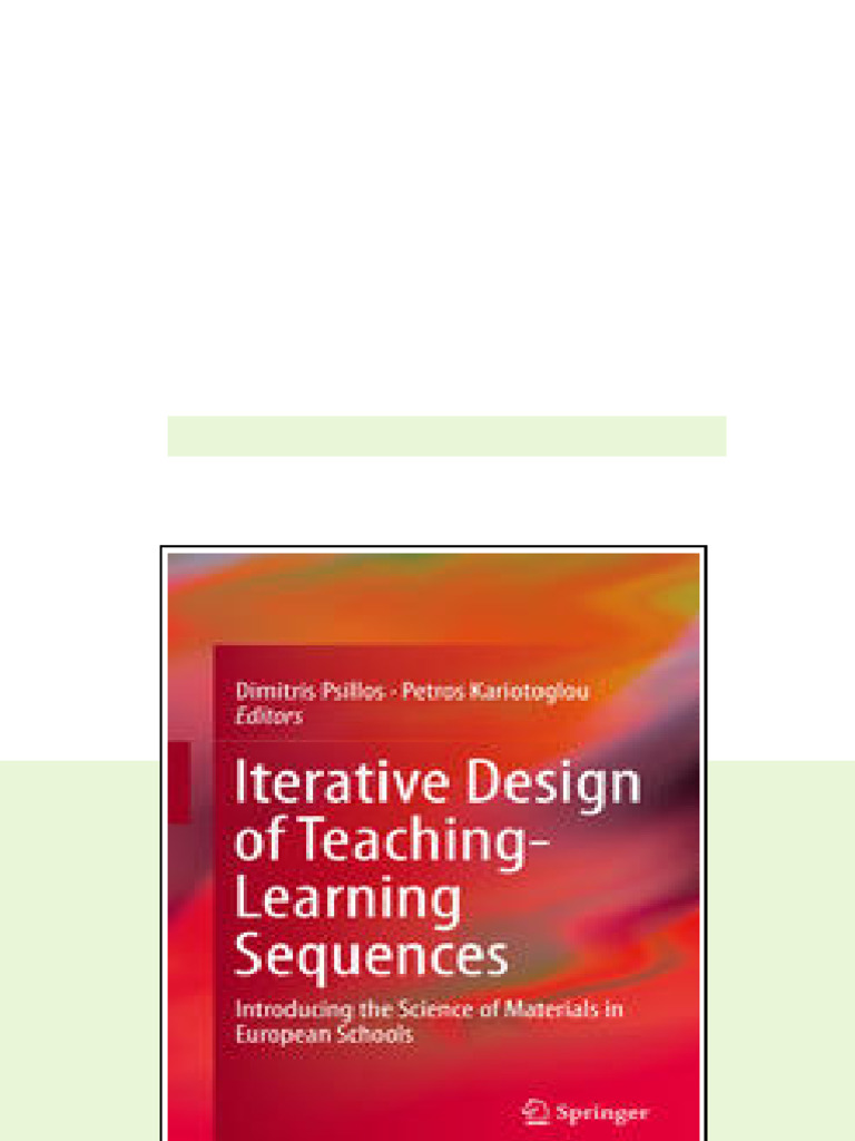 Iterative Design Of Teachinglearning Sequences Introducing The Science ...