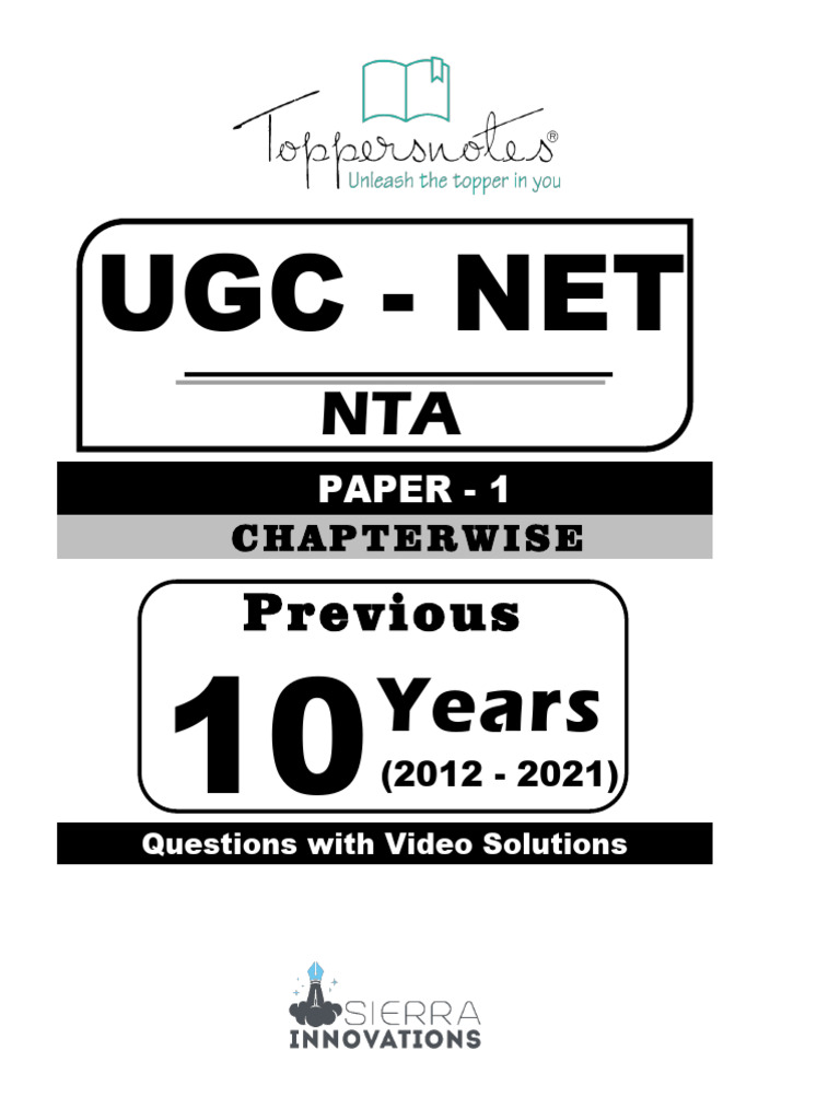 UGC NET Paper 1: Past Questions & Solutions | PDF | Learning | Teachers