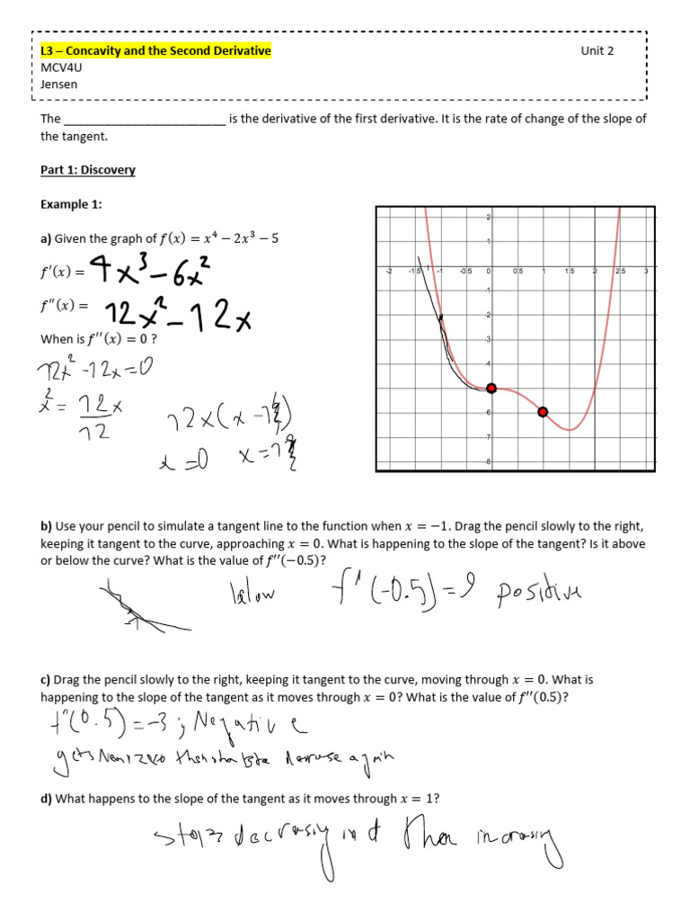 Understanding Concavity and Second Derivative | PDF | Tangent | Slope