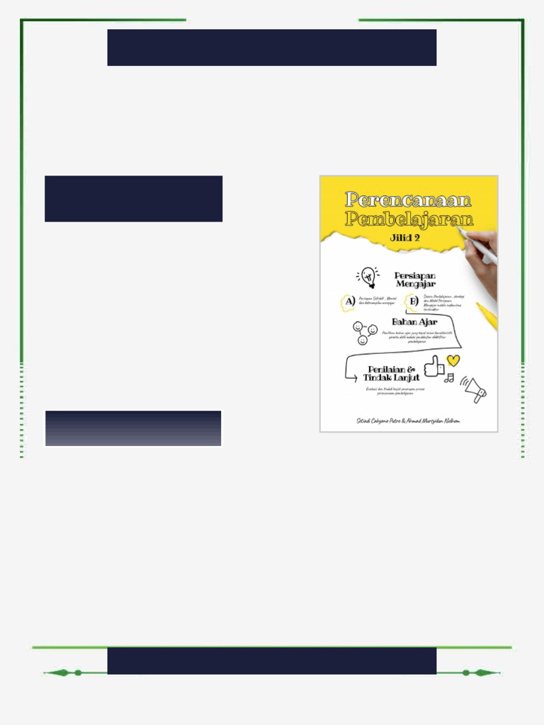 Perencanaan Pembelajaran Jilid 2 Bahan Ajar Setiadi Cahyono Putro Ahmad ...