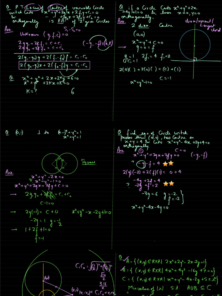Circle and Permutation and Combination - L-8 (Class Notes ...