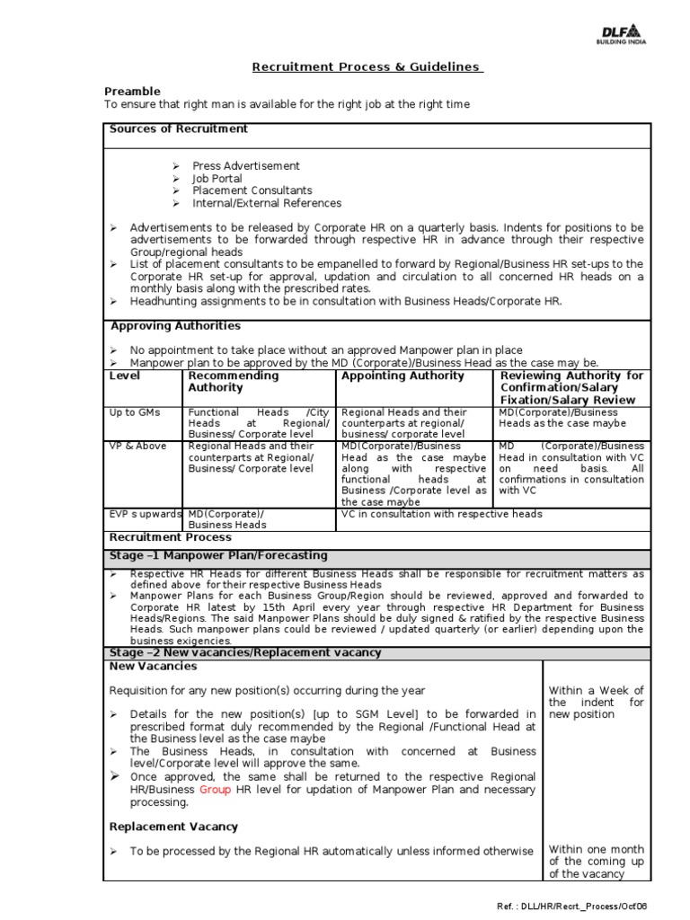 Recruitment Process Ok | PDF | Recruitment | Employment