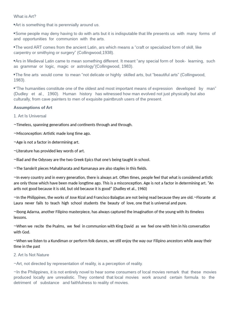 ART-APPRECIATION-LECTURES | PDF | Baroque Music | Classical Period (Music)