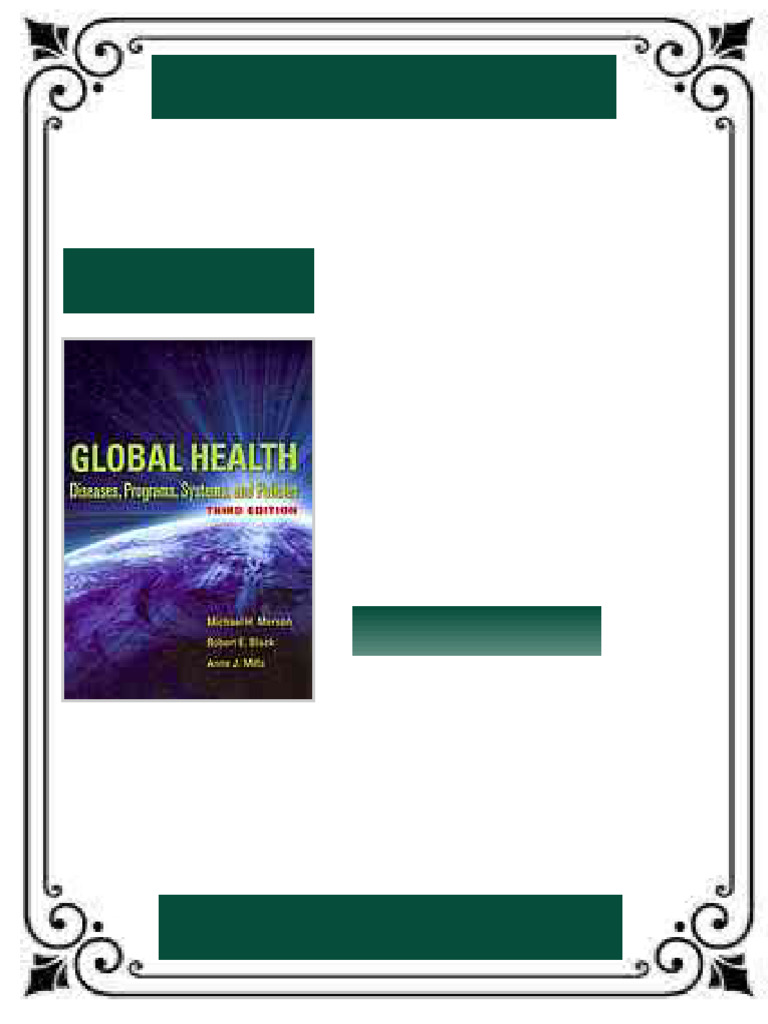 Global health diseases programs systems and policies 3rd Edition Merson ...