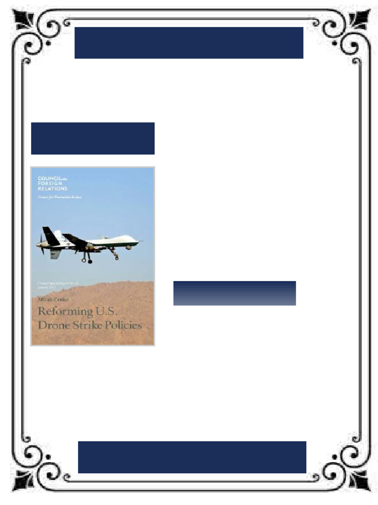 Reforming U S Drone Strike Policies 1st Edition Micah Zenko ebook ...