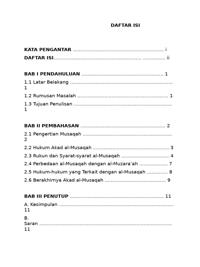 Hukum dan Konsep Akad Musaqah | PDF