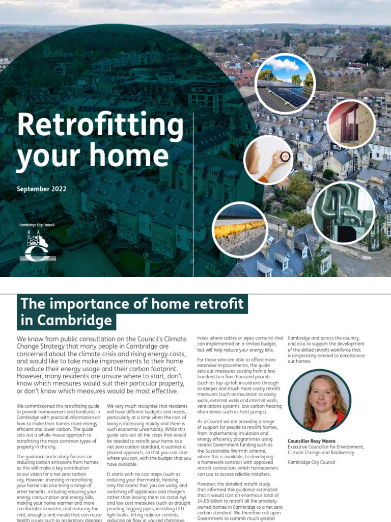 Retrofitting Your Home Report Non Accessible Version | PDF | Cost Of ...
